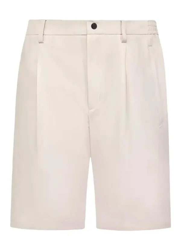 PEOPLE OF SHIBUYA Pleated Shorts - Neutrals