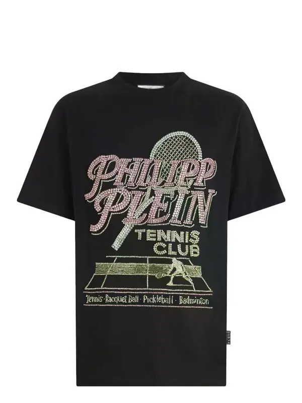 Philipp Plein Tennis Club Round-neck T-shirt - Black