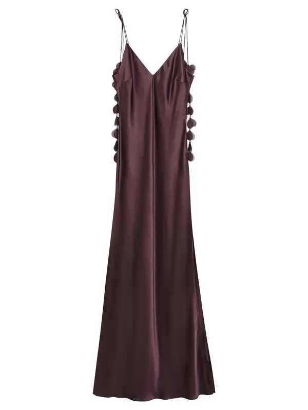 BY MALENE BIRGER Pascale Silk Maxi Dress - Aubergine