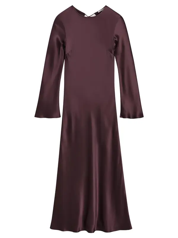 BY MALENE BIRGER Parisa Silk Maxi Dress - Aubergine
