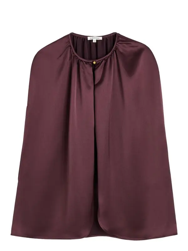 BY MALENE BIRGER Dallias Satin Cape - Aubergine