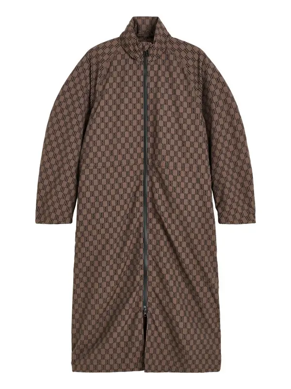 BY MALENE BIRGER Arlette Maxi Raincoat With Drawstring Hood - Dark Mahogany