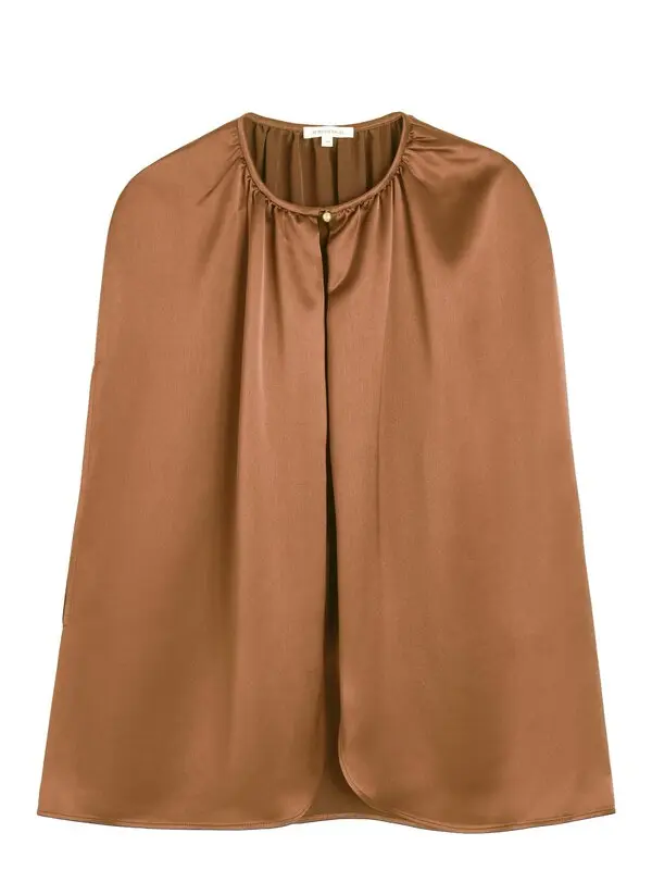 BY MALENE BIRGER Satin Cape - Latte Brown