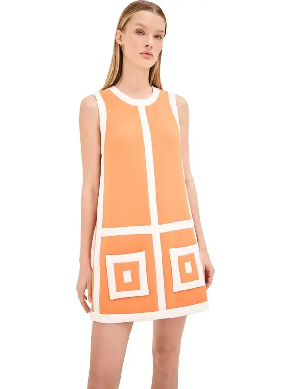 Alexis Estara Mini Dress - Ember/white