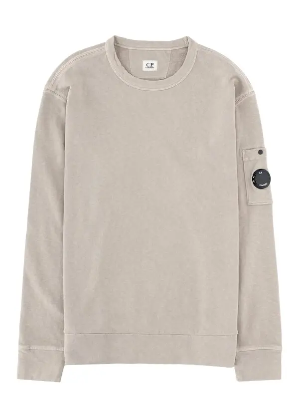 C.P. COMPANY Logo Patch Sweatshirt - Dove