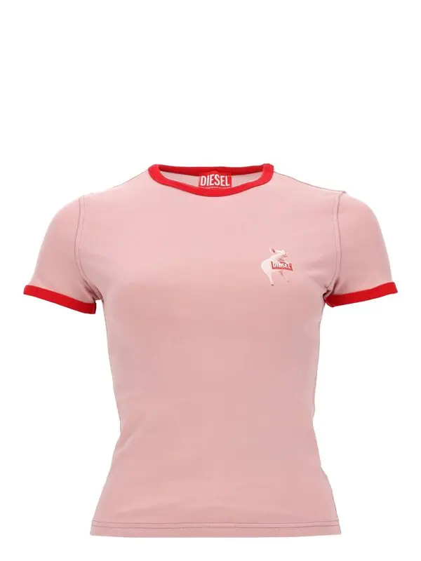 DIESEL® Printed T-shirt - Pink