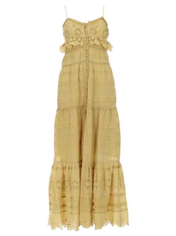 MARANT ETOILE Paule" Maxi Dress - Yellow