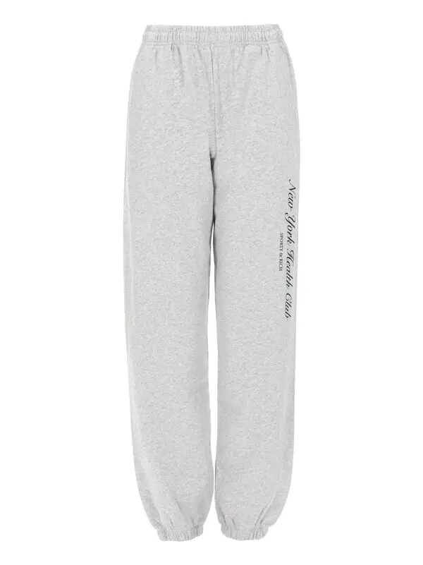 SPORTY & RICH Ny Health Club" Sweatpants - Grey