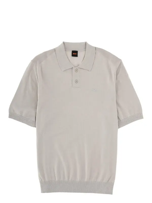 BOSS Polo "asac" In Cotone - Grey