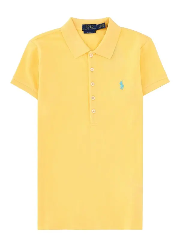 Polo Ralph Lauren Embroidered Logo Polo Shirt - Yellow