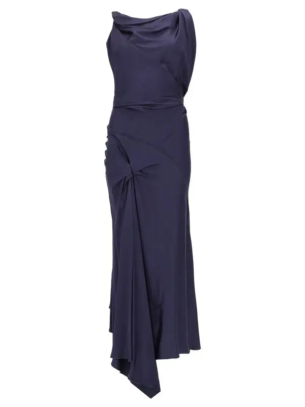 Victoria Beckham Posy" Midi Dress - Blue