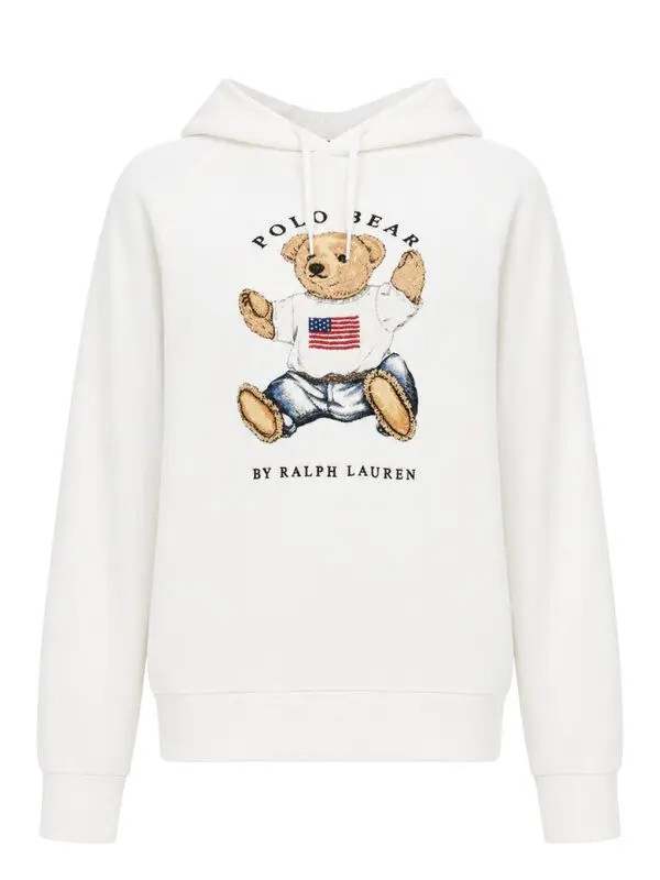 Polo Ralph Lauren Polo Bear" Logo Hoodie - White
