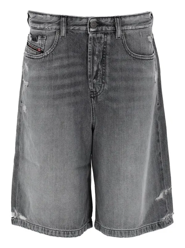 DIESEL® De-sire" Denim Shorts - Grey