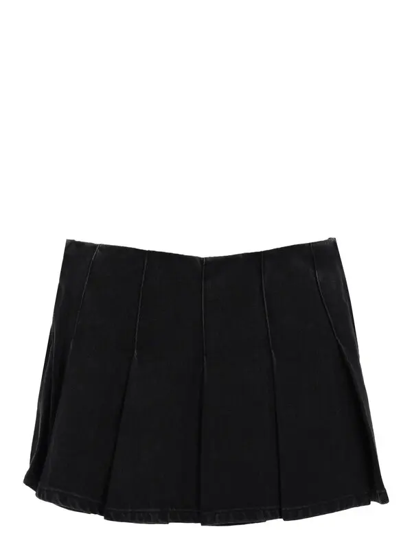 DIESEL® Pleated Denim Skort - Black