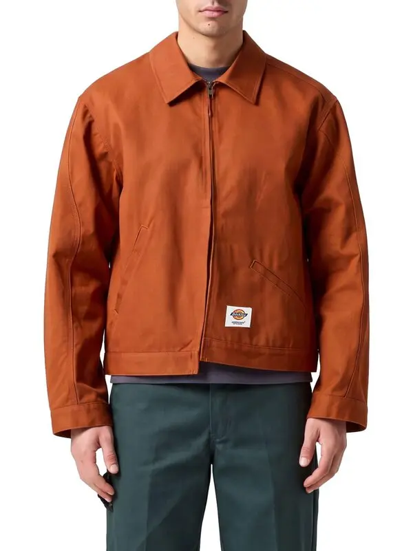 Undercover Cotton-blend Shirt Jacket With Zip Closure And Pockets - Brown