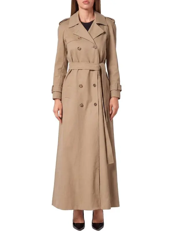 Philipp Plein Double Breasted Trench Coat - Beige