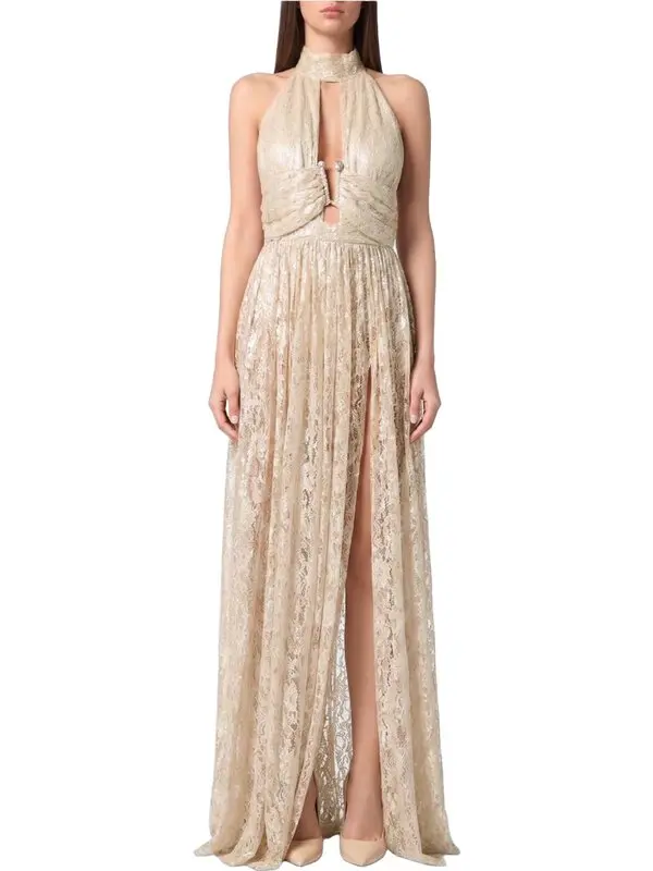 Philipp Plein Lace Maxi Dress - Fuchsia