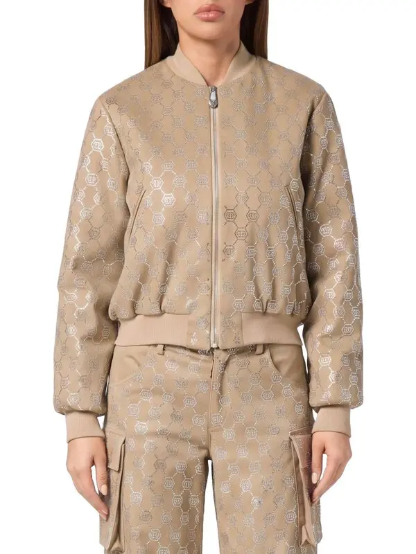 Philipp Plein Bomber Jacket - Beige