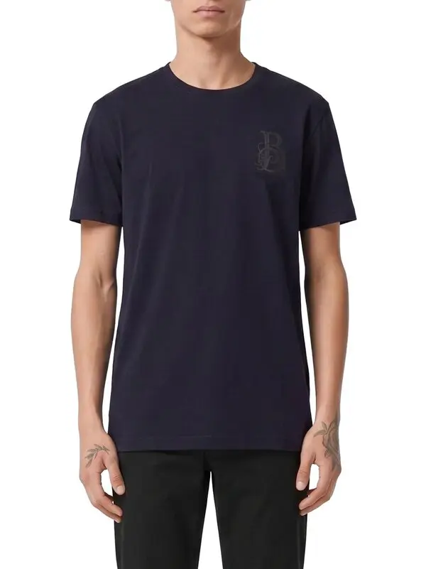 BILLIONAIRE Cotton T-shirt With Logo - Blue