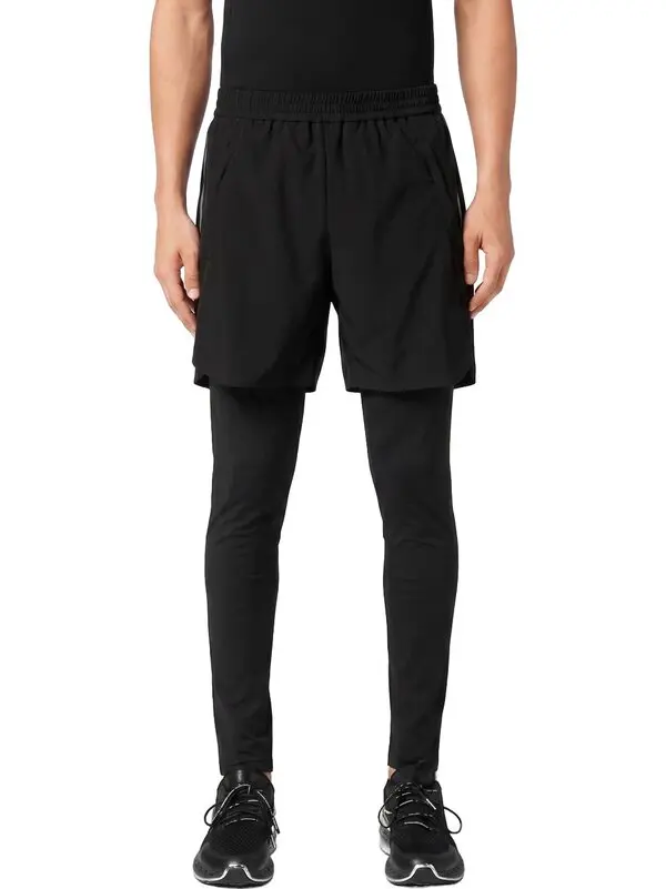 PLEIN SPORT Layered Track Pants - Black