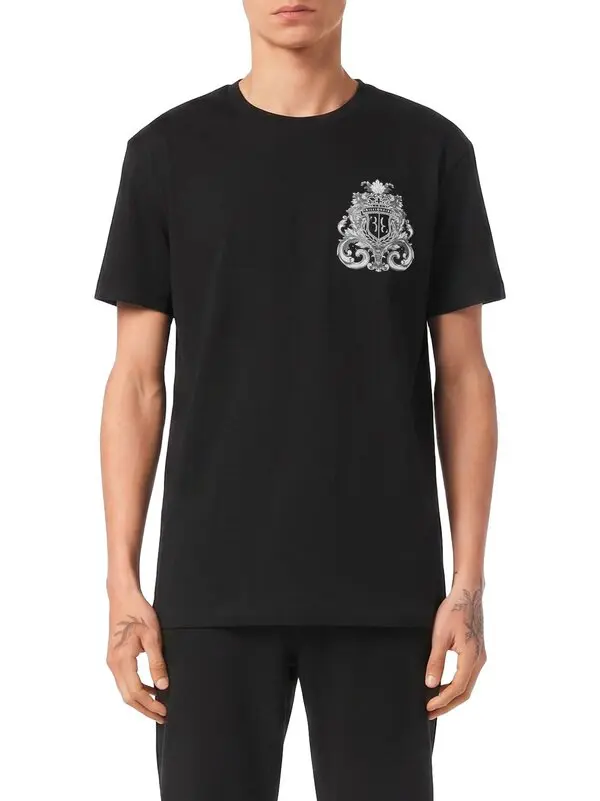 BILLIONAIRE Cotton T-shirt With Logo - Black