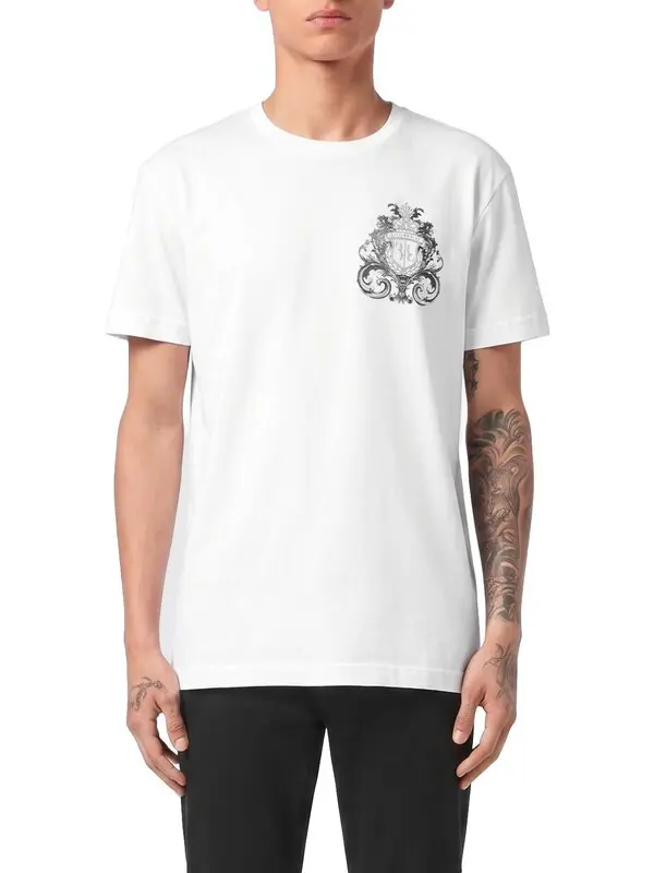 BILLIONAIRE Cotton T-shirt With Logo - White
