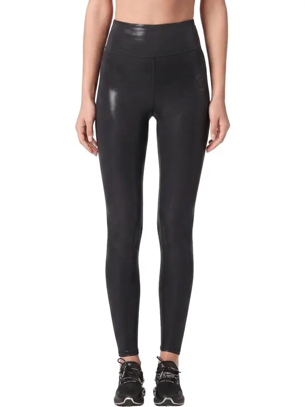 PLEIN SPORT High-rise Leggings - Black