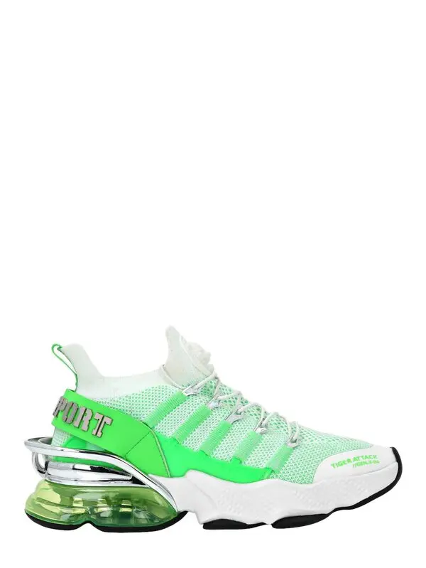 PLEIN SPORT Mesh And Rubber Sneakers - White
