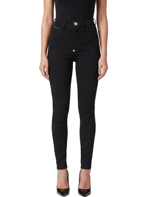 Philipp Plein Skinny Fit Jeans - Black