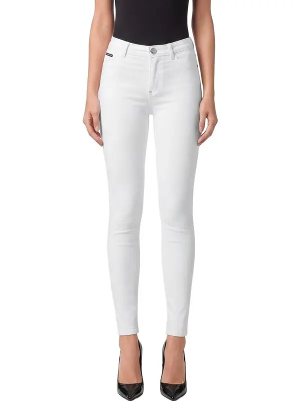 Philipp Plein Skinny Jeans - White