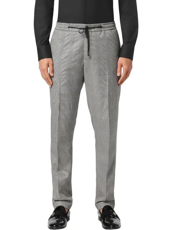 Philipp Plein Printed Slim Fit Drawstring Trousers - Black
