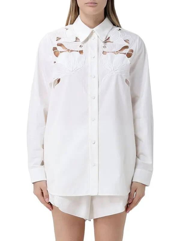 Zimmermann Embroidered Shirt - Ivory
