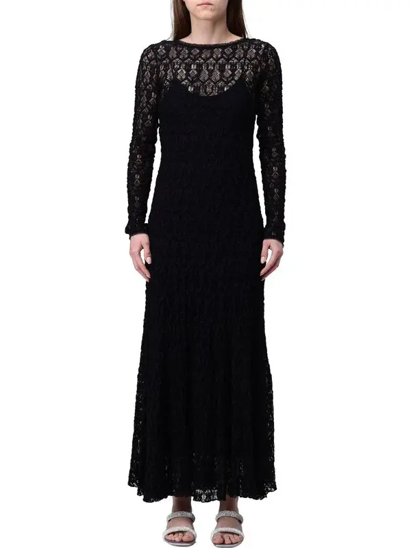 FORTE_FORTE Lace Maxi Dress - Black