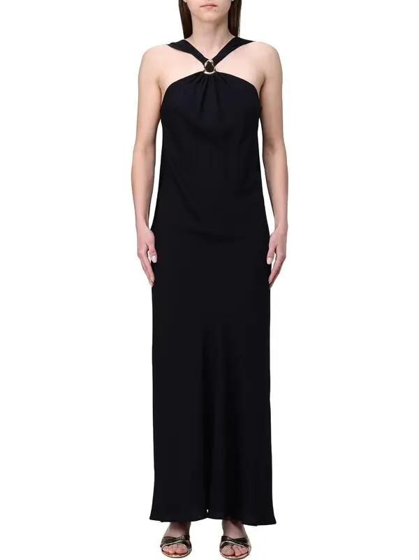 FORTE_FORTE Halterneck Maxi Dress - Black
