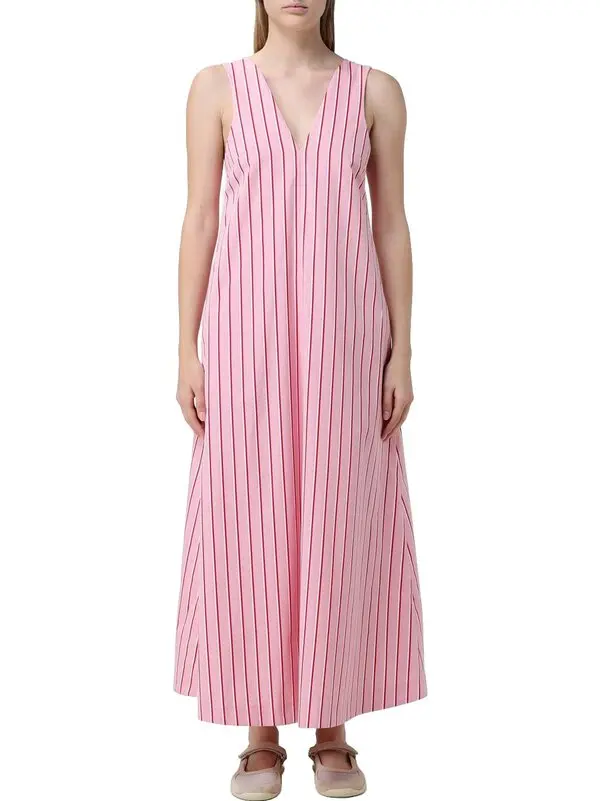 Dries Van Noten Striped Maxi Dress - Pink