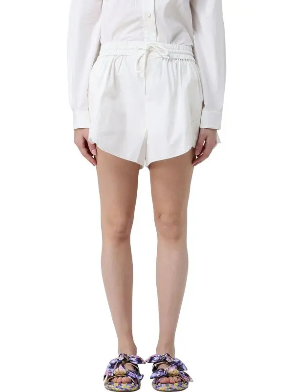 Zimmermann Embroidered Scalloped Hem Shorts - Ivory