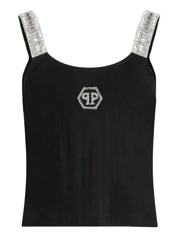 Philipp Plein Embellished Tank Top - Black