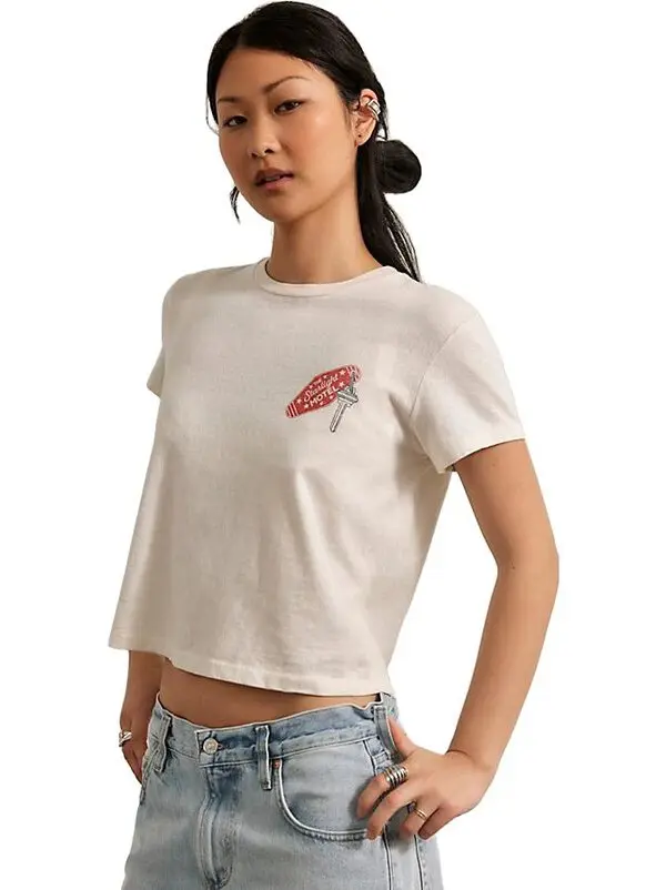 RE/DONE Starlight Motel Graphic T-shirt - Vintage White