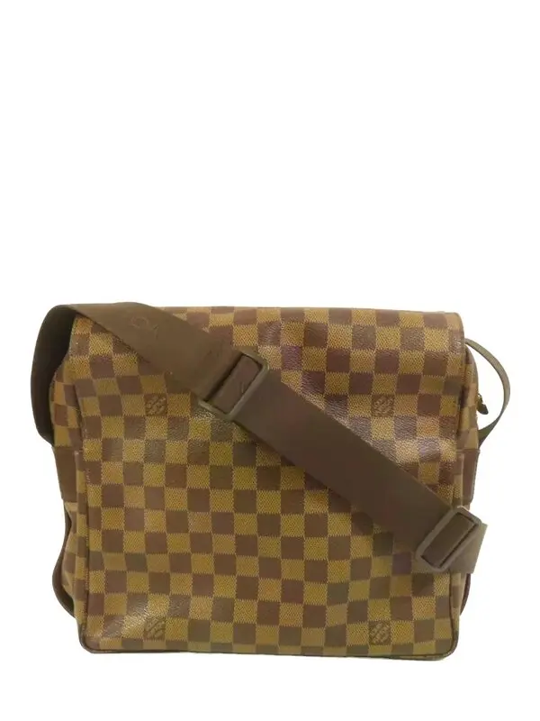 LOUIS VUITTON Naviglio Damier Ebène Shoulder Bag - Brown