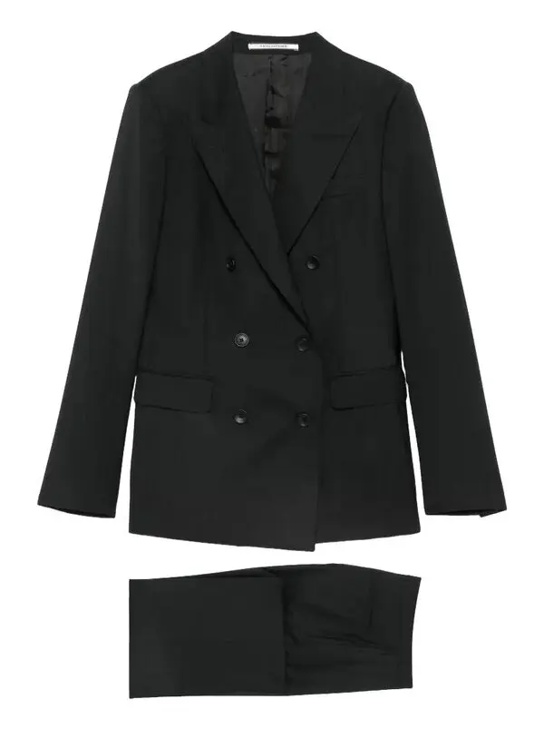 Tagliatore Double-breasted Suit - Black