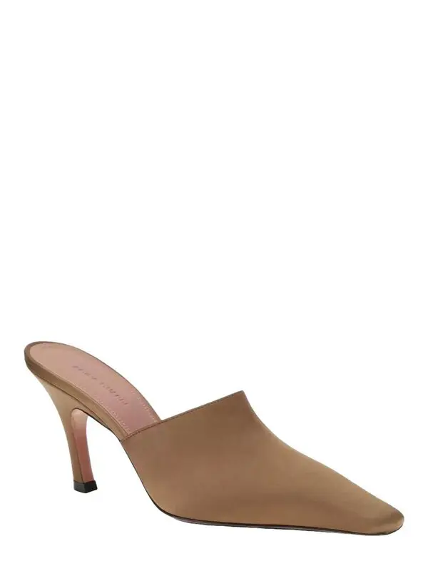 Amina Muaddi Jamie Pointed-toe Mules - Brown