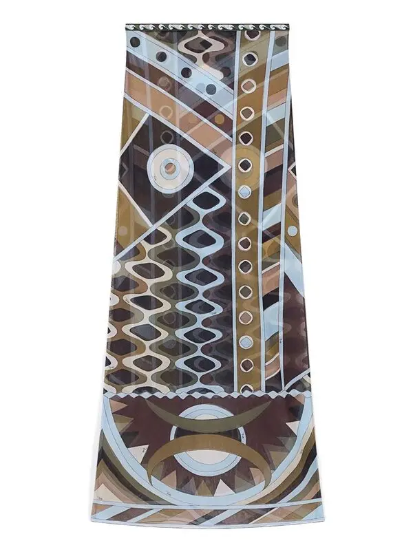 Emilio Pucci Vivara Print Long Tulle Skirt - Multi