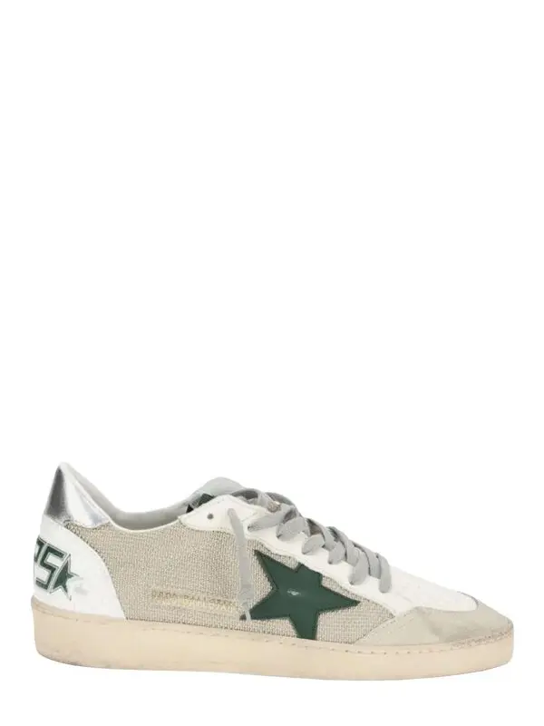 GOLDEN GOOSE Ball Star Sneakers - Beige/green
