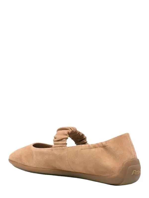 Ash Maya Suede Ballet Flats - Brown