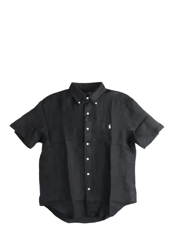 Polo Ralph Lauren Logo-embroidered Button-down Shirt - Black