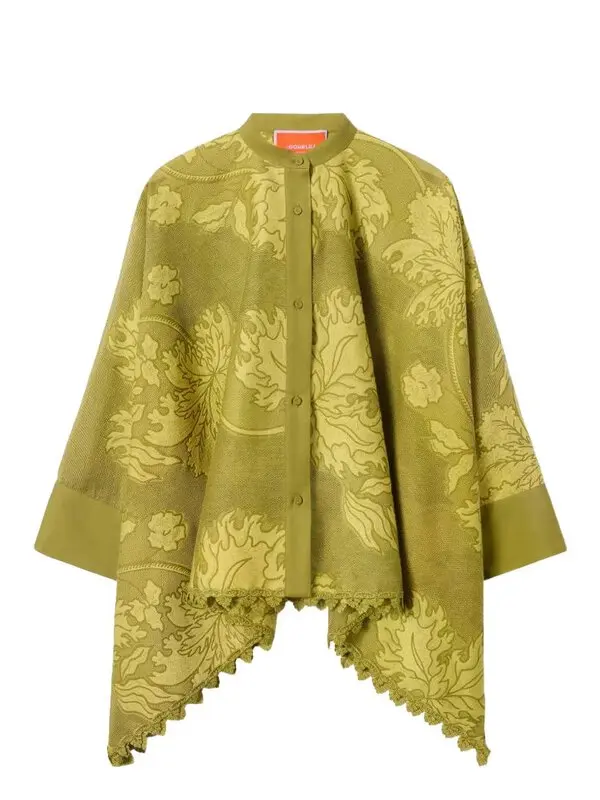 La DoubleJ Lace Foulard Shirt - Green