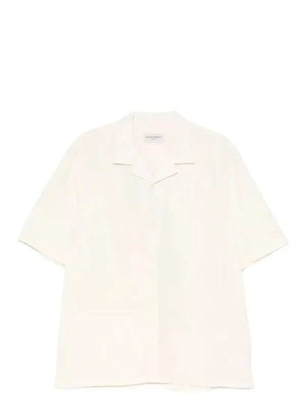 Officine Générale Seersucker Short-sleeve Shirt - Neutrals