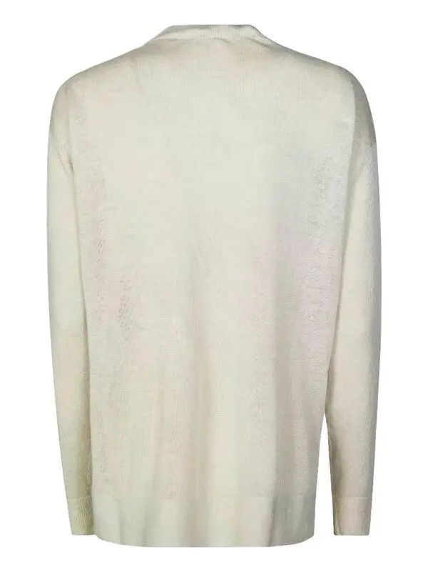 Max Mara Fine-knit Drop-shoulder Sweater - White