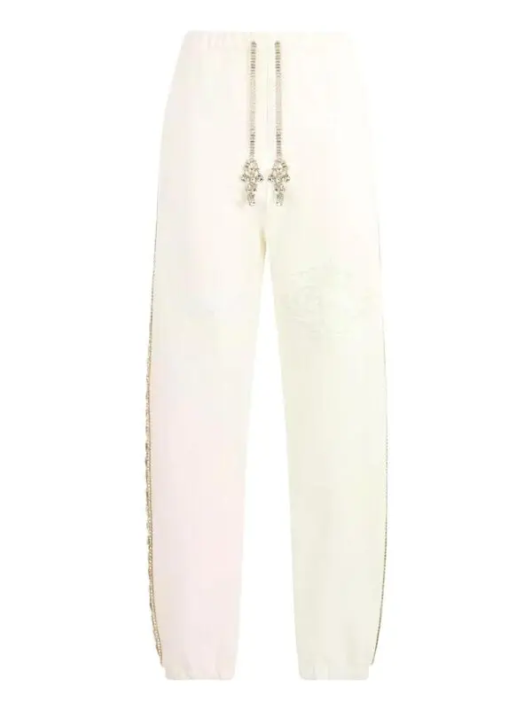 Philipp Plein Crystal Embellished Track Pants - Neutrals