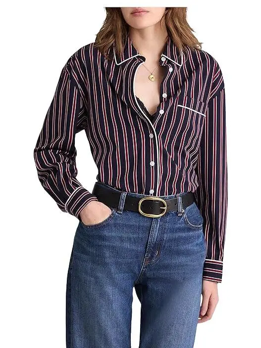Madewell Striped Shirt - Red